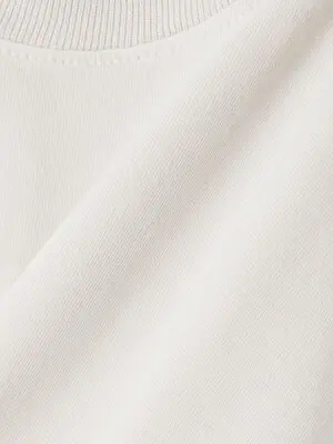 AGOLDE Storey Cotton-jersey T-shirt - Neutrals