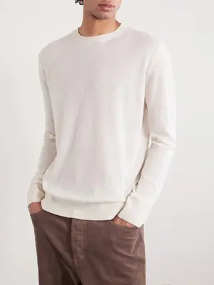 PIACENZA CASHMERE 1733 Mulberry Silk And Cashmere-blend Sweater