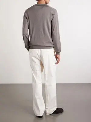 PIACENZA CASHMERE 1733 Virgin Wool Half-zip Sweater
