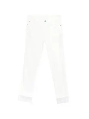 Ermanno Scervino Lace-trim Jeans - White