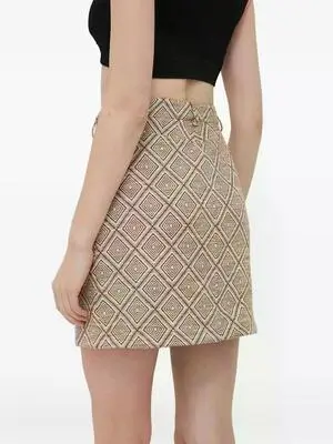 SAMSOE SAMSOE Button-fastening Mini Skirt