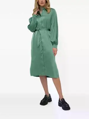 SAMSOE SAMSOE Belted Midi Shirt Dress