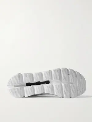 On Cloud 6 Rubber-trimmed Mesh Slip- Sneakers - White