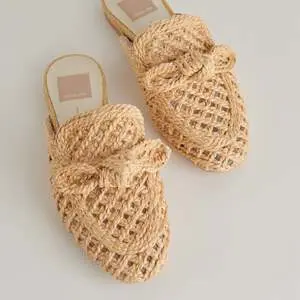 DOLCEVITA Sabor Raffia Flats
