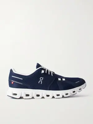 On Cloud 6 Rubber-trimmed Mesh Slip- Sneakers - Blue
