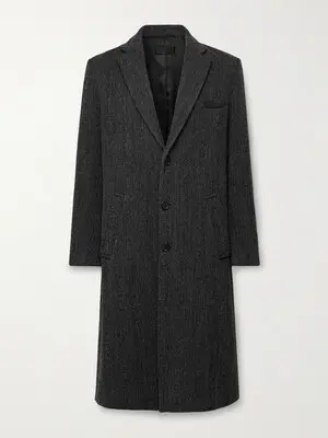 NILI LOTAN Eros Herringbone Tailored Coat