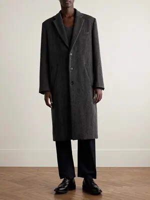 NILI LOTAN Eros Herringbone Tailored Coat