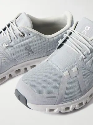 On Cloud 6 Rubber-trimmed Sneakers - Gray