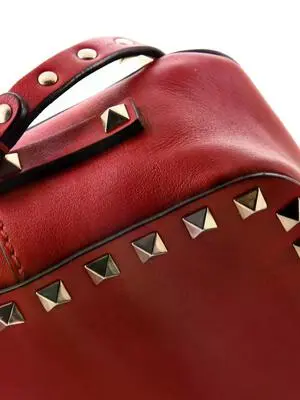 Valentino Garavani Rockstud Camera Leather Crossbody Bag - Red
