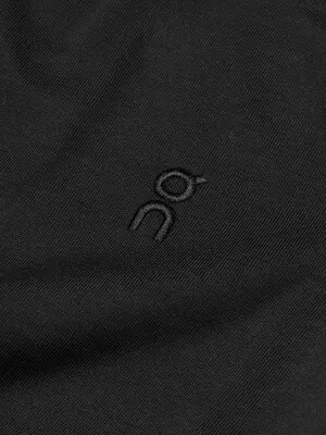 On Club Collective-t Logo-embroidered Cotton-jersey T-shirt - Black