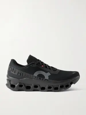 On Cloudmonster 1 Stretch-knit Sneakers - Black