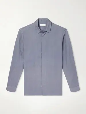 LARDINI Linen Shirt - Gray
