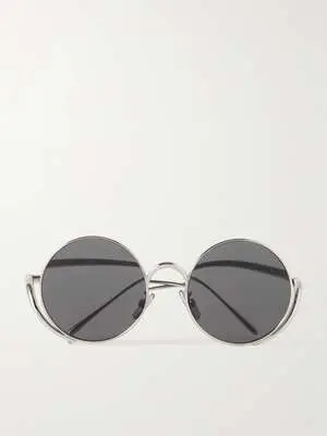Loewe Round-frame -tone Sunglasses - Silver