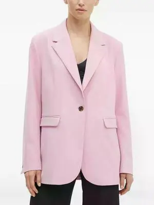 SAMSOE SAMSOE Button-fastening Tailored Blazer - Pink