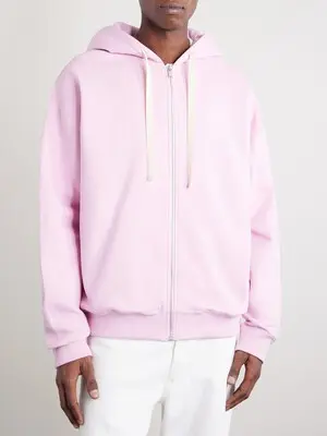 JIL SANDER Cotton-jersey Zip-up Hoodie