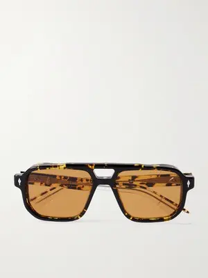 JACQUES MARIE MAGE Evans Aviator-style Sunglasses - Tortoiseshell