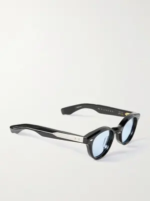 JACQUES MARIE MAGE Clemens Round-frame Sunglasses - Black