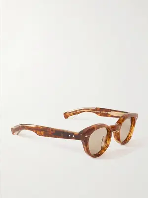 JACQUES MARIE MAGE Clemens Round-frame Sunglasses - Tortoiseshell