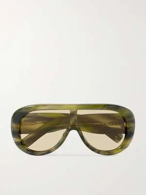 Gucci Aviator-style Acetate Sunglasses - Green