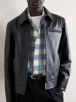 JIL SANDER Leather Blouson Jacket