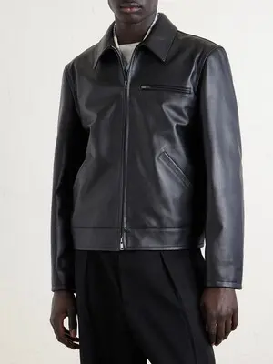 JIL SANDER Leather Blouson Jacket