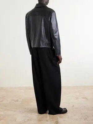JIL SANDER Leather Blouson Jacket