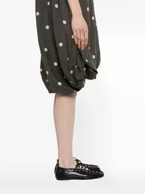 JNBY Polka-dot Mini Dress - Brown