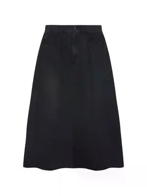 JNBY Logo-patched A-line Skirt - Black