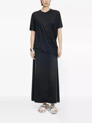 JNBY Logo-patched A-line Skirt - Black
