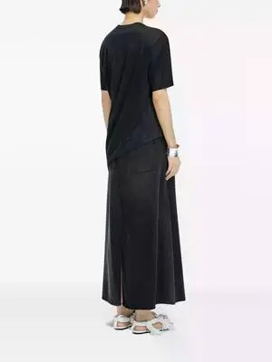 JNBY Logo-patched A-line Skirt - Black