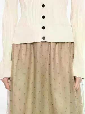 JNBY Polka-dot Midi Skirt - Neutrals