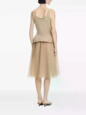 JNBY Polka-dot Midi Skirt - Neutrals