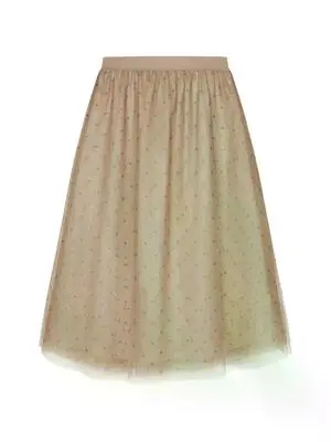 JNBY Polka-dot Midi Skirt - Neutrals
