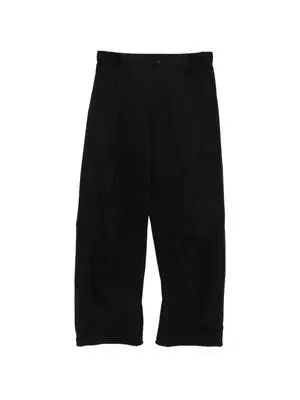 CROQUIS Tapered Drawstring Trousers - Black