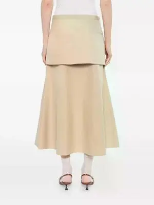 LESS A-line Midi Skirt