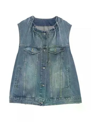 JNBY Cotton Denim Vest - Blue