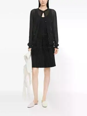 JNBY Scalloped-hem Cardigan - Black