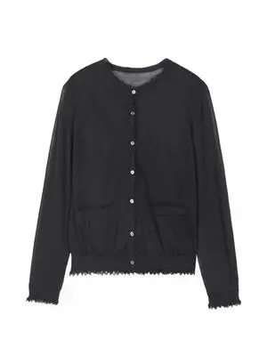 JNBY Scalloped-hem Cardigan - Black
