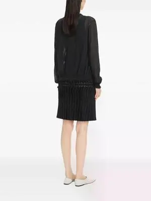 JNBY Scalloped-hem Cardigan - Black