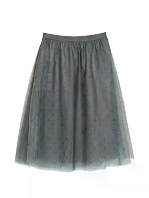 JNBY Polka Dot Layered Skirt - Grey