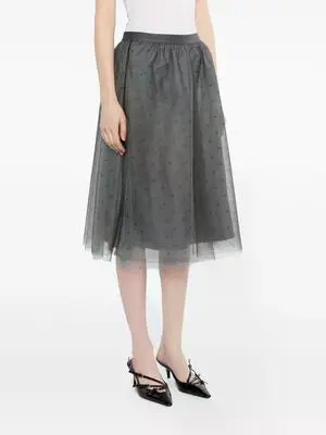 JNBY Polka Dot Tulle Skirt - Grey