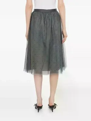 JNBY Polka Dot Tulle Skirt - Grey