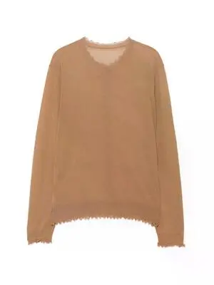 JNBY Scalloped-hem Cardigan - Brown