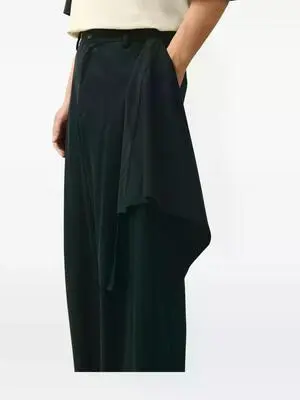 CROQUIS Tapered Drawstring Trousers - Black
