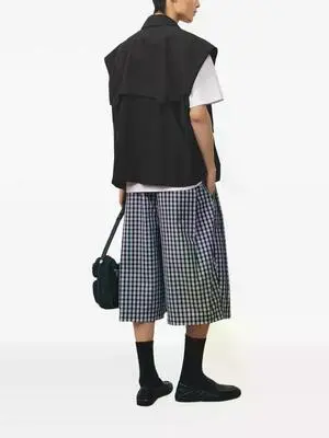 CROQUIS Sleeveless Jacket With Logo - Black
