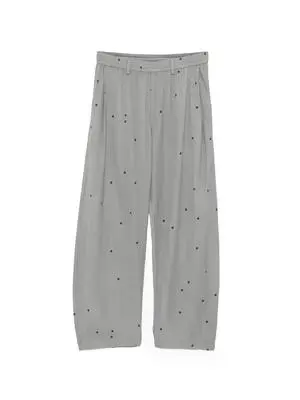 CROQUIS Polka Dot Loose Trousers - Grey