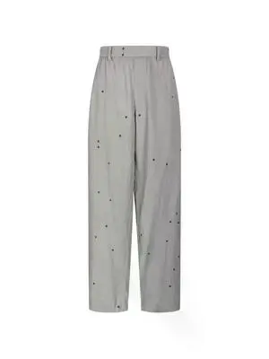 CROQUIS Polka Dot Trousers - Grey