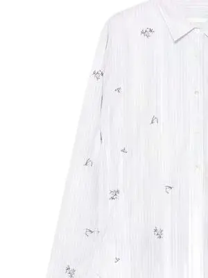 JNBY Embroidered Striped Shirt