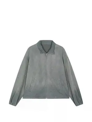 CROQUIS Paint Splatter Zip-up Jacket - Grey