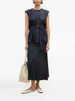 LESS Denim Maxi Skirt